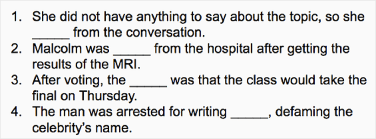 Regents - Analyzing a Sentence Quiz - 5.8.17 | Take the Quiz | QuizMaker